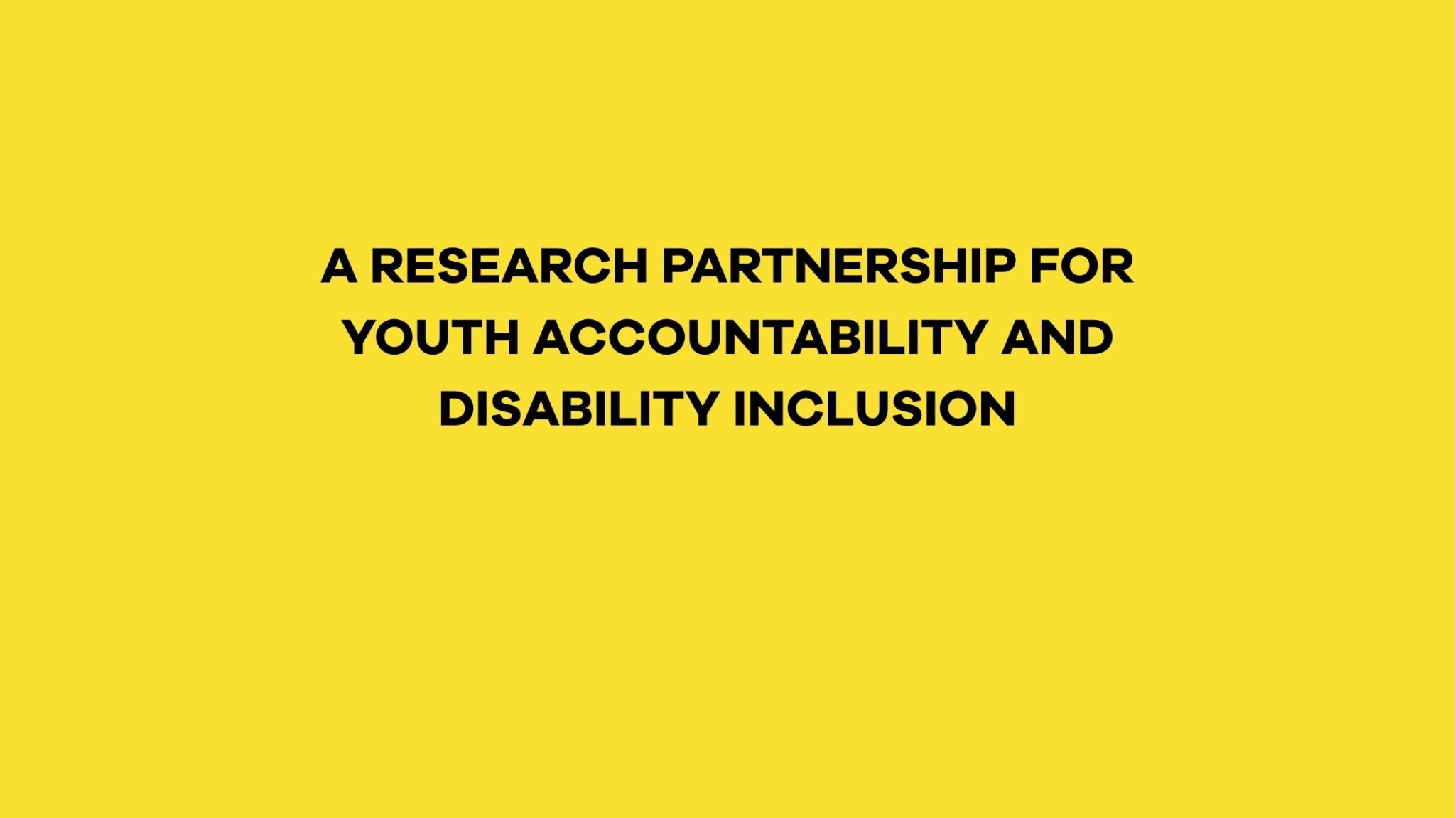 A research partnership for youth accountability and disability ...